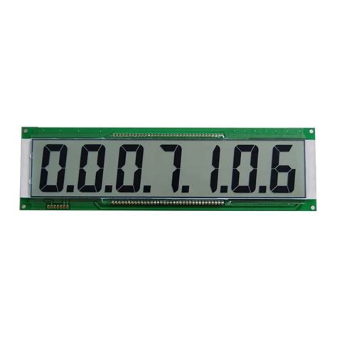 Serial 7 Segment Stn Lcd Display Module 7 Digits Transmissive Polarizer