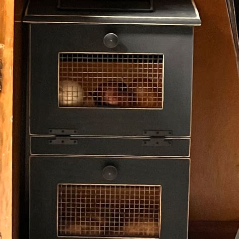 Potato Bin Rustic Vegetable Bin Solid Knotty Pine Primitive Farmhouse Vegetable Storage