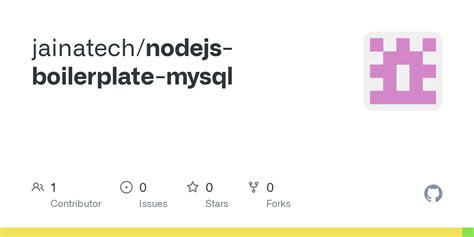 Github Jainatechnodejs Boilerplate Mysql