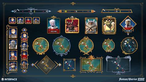 Fantasy Warrior Hud Synty Interface Gui