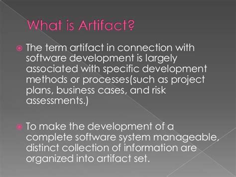 Software Project Management Artifact Setspm