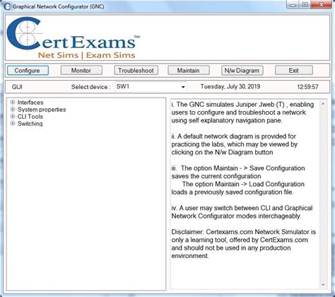 Switch Network Simulator For Junos And Ios Prepexams Blog