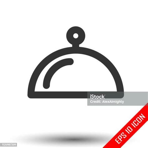 盤式託盤圖示餐廳的斗篷標誌簡單的平面標誌的盤子託盤隔離在白色的背景向量例證向量圖形及更多午餐圖片 午餐 吃飯 器材 Istock