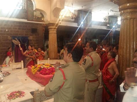 Sri Rudra Bhaskar Inspector And Si Sri J Veera Babu Visted Saibaba