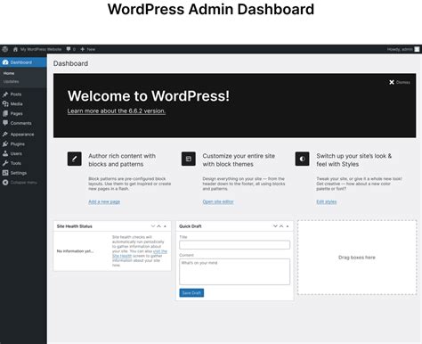 Wordpress Admin Dashboard V101 Figma