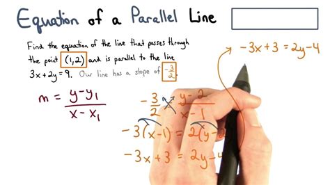 How To Write Equations Of Parallel Lines