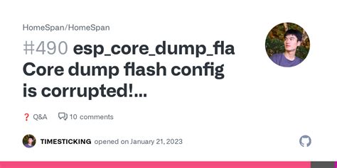 Espcoredumpflash Core Dump Flash Config Is Corrupted Crc0x7bd5c66f Instead Of 0x0