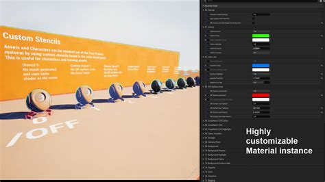 dynamic sketch post process material unreal engine asset