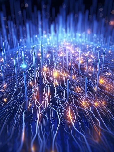 premium ai image digital data flow concept background wallpaper