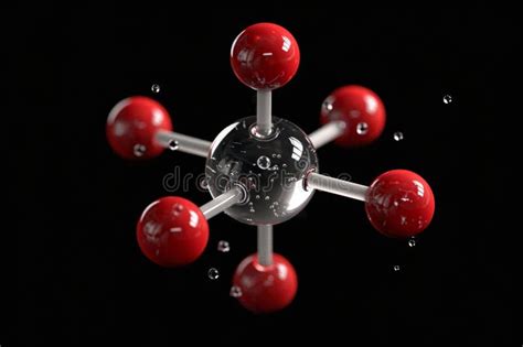 Detailed 3d Model Of Pfas Chemical Compound Molecule Structure For