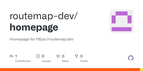 GitHub Routemap Dev Homepage Homepage For Https Routemap Dev