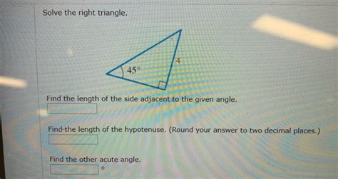 Solved Find Sin A And Cos B Tan A And Cot And Sec A Chegg
