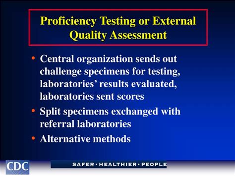 Ppt Developing An External Quality Assessment Eqa Program