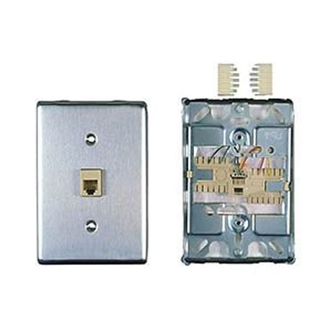 Modular Telephone Wall Jack Assembly 6 Conductor Allen Tel Products Inc