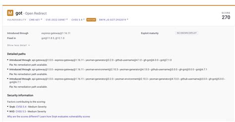 Snyk Code Analysis Got Open Redirect Vulnerability Issue ExpressGateway Express