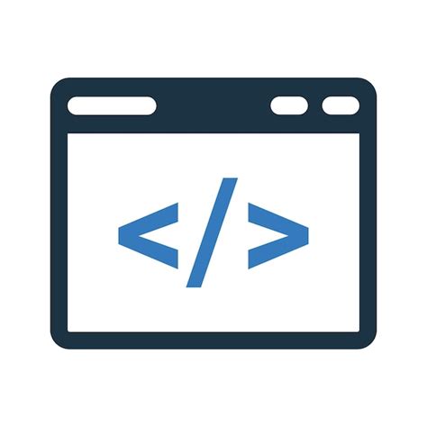 Premium Vector Programming Code Icon Simple Editable Vector Design