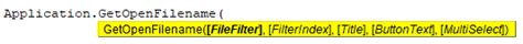 Vba Getopenfilename How To Open File Using Getopenfilenam In Vba