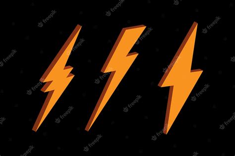 Premium Vector Thunder Vector Design