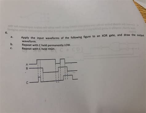 Solved E Apply The Input Waveforms Of The Following Figure Chegg
