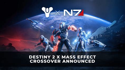 Destiny 2 X Mass Effect Crossover Announced Free Items Available