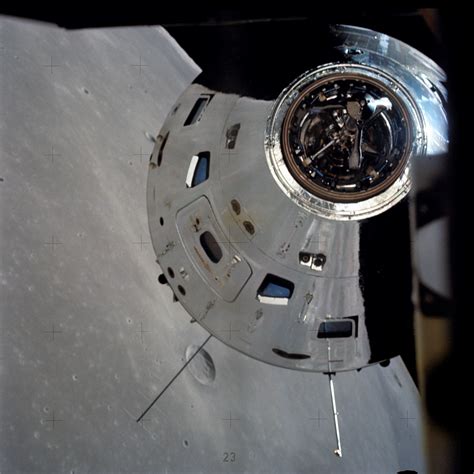 Apollo 17 Command Service Modules Photographed From The Lunar Module In
