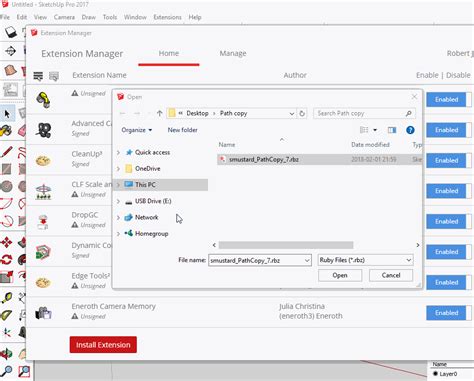 Why Isnt Extension Showing Up Extensions Sketchup Community