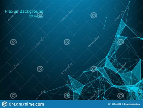Molecular Structure Background Abstract Background With Molecule Dna Stock Vector