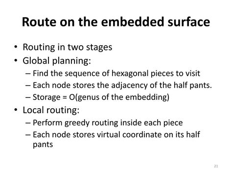 Ppt Scalable Routing In 3d High Genus Sensor Networks Using Graph