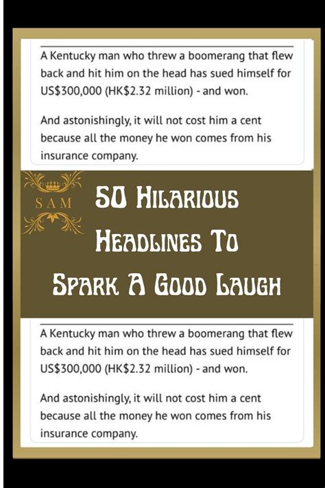 50 Hilarious Headlines To Spark A Good Laugh Artofit