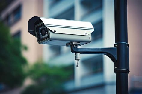 Premium Ai Image Cctv Camera Ensuring Our Property S Safety