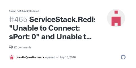 servicestack redis unable to connect sport 0 and unable to cast