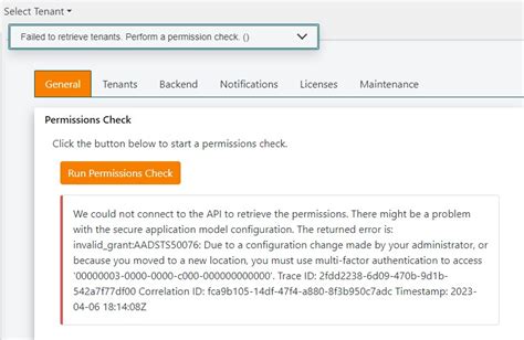 Failed To Retrieve Tenants Perform A Permission Checks · Issue 1467 · Kelvintegelaar Cipp