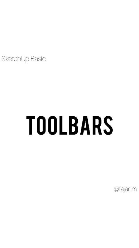 Sketchup Basic 1 Belajar Dasar Dasar Sketchup Cara Menampilkan Toolbars Sketchup Klik View
