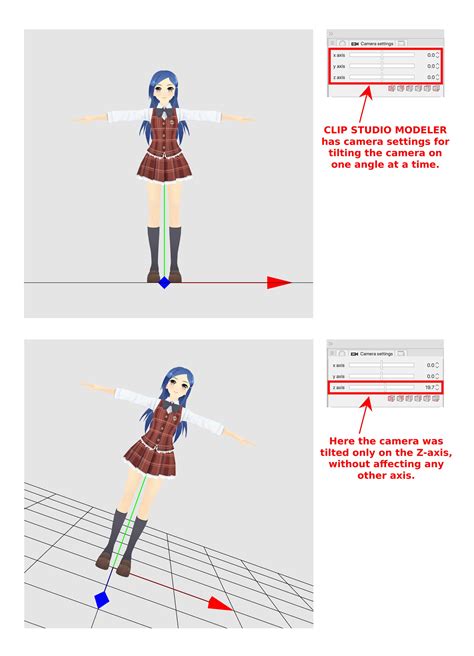 Tilt The Camera Angle In Only One Axis Clockwise And Counterclockwise