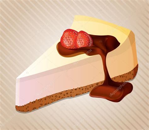 Vector Delicious Cheesecake — Stock Vector © Mrvvv 32976273
