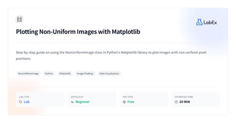 Nonuniformimage Python Matplotlib Tutorial Labex