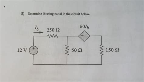 Solved 1 Calculate Va Vb And Vab 3 Determine Ib Using Chegg Com