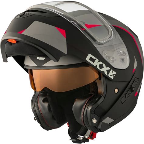 Ckx Control Red Dual Lens Helmet Speed Addicts