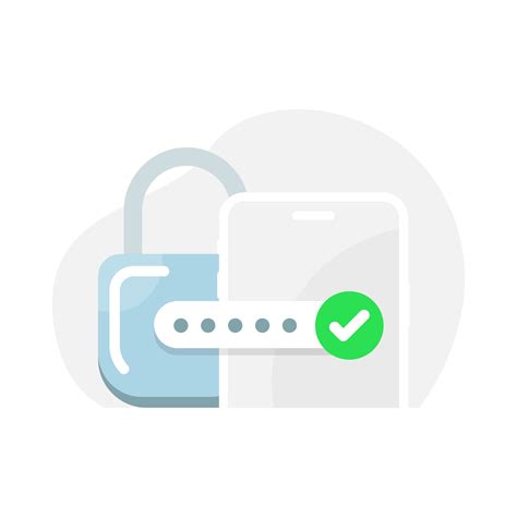 Secure Password Protection On Smartphone Concept Illustration Flat Design Vector Eps10 Modern