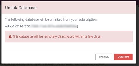 On Premise Database Management — Odoo 140 Documentation