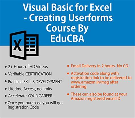 Visual Basic For Excel Creating Userforms By Educba Email Delivery