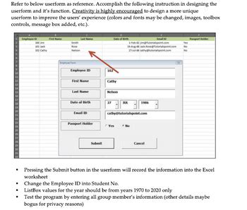 Answered Kindly Use Microsoft VBA Excel ASAP Bartleby