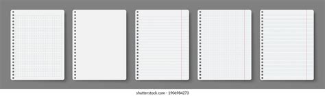 Notebook Line Squared Dot Diary Template Stock Vector Royalty Free