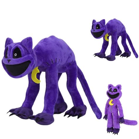 Stor Katt Tupplur Plyschdocka Skräck Leende Critters Figur Uppstoppad