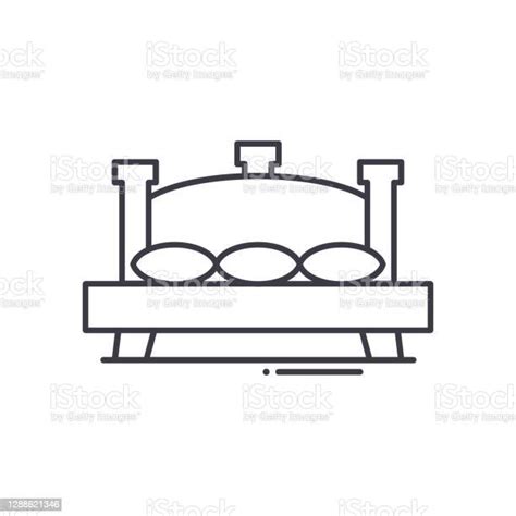 홈 소파 아이콘 선형 절연 일러스트레이션 얇은 선 벡터 웹 디자인 기호 흰색 배경에 편집 가능한 스트로크와 개요 개념 기호 0