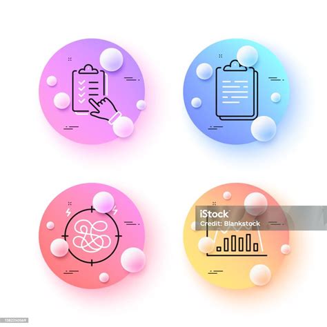 인포그래픽 그래프 체크리스트 및 스트레스 최소 줄 아이콘 웹 응용 프로그램의 경우 인쇄합니다 벡터 구에 대한 스톡 벡터 아트 및 기타 이미지 Istock