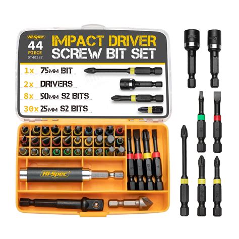 Hi Spec Drill Screwdriver Bit Set 14” Hex Impact Drill Driver Bits Set Drill Driver Set