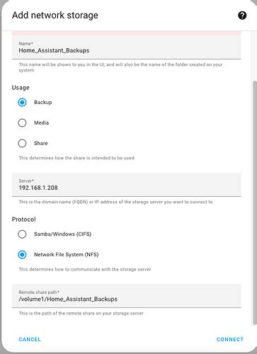 Backup To Synology Nas Nfs Fails To Unmount Error Installation Home Assistant Community