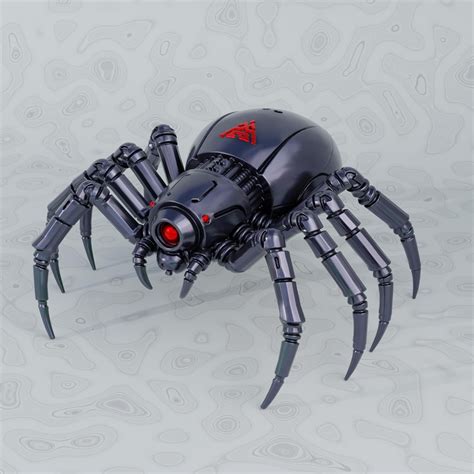 Robort Spider Stl File High Detail 3d Model Robot Spider 3d Print