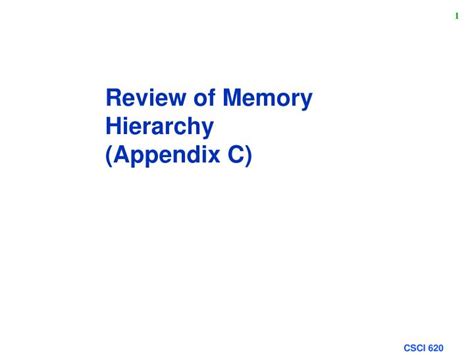 Ppt Review Of Memory Hierarchy Appendix C Powerpoint Presentation Free Download Id6846614